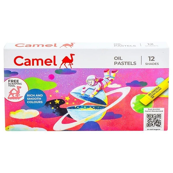 Camel Oil Pastels 12 Shades - Vibrant & Smooth Oil Colors for Artists ...